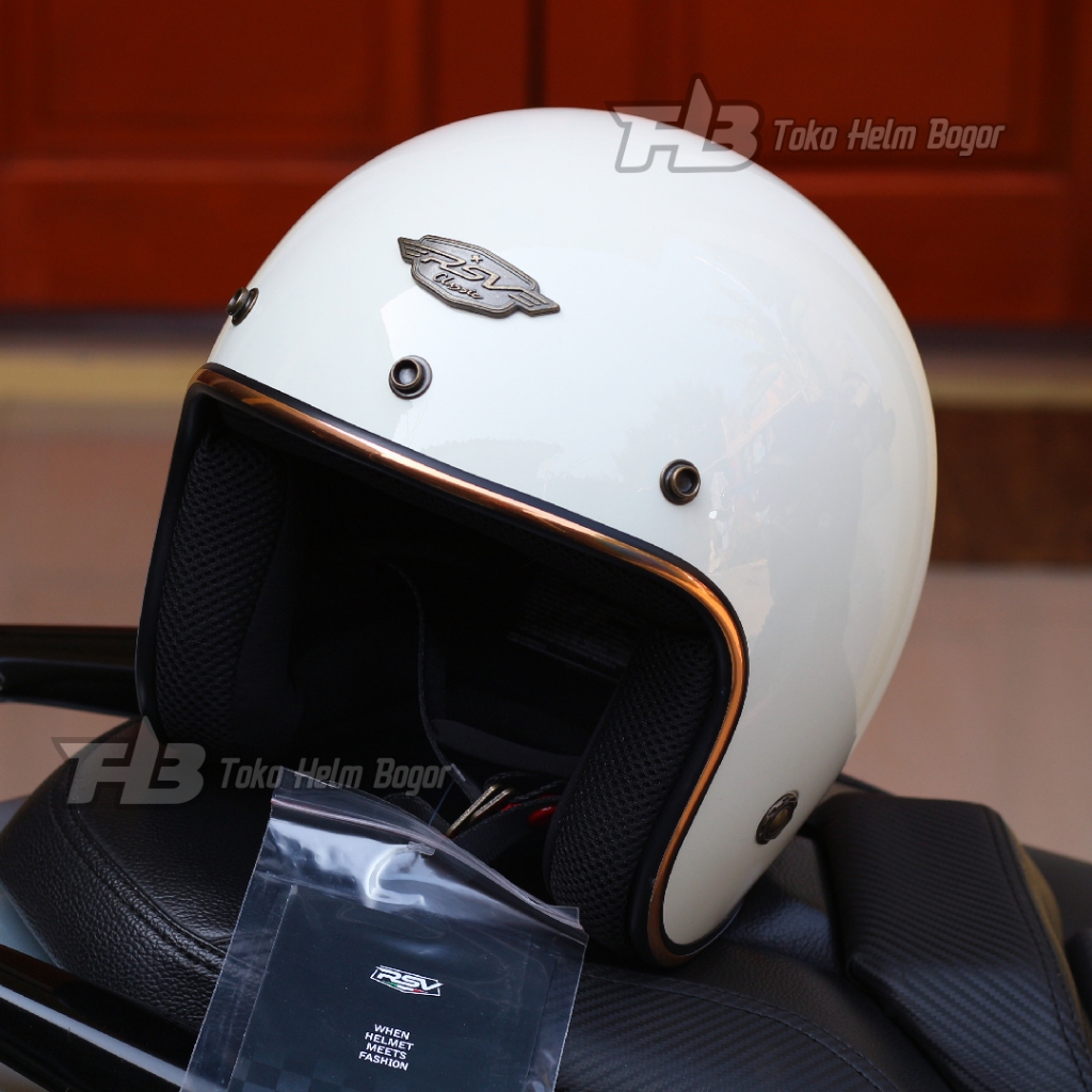 Jual Helm RSV Classic CREAM | Shopee Indonesia