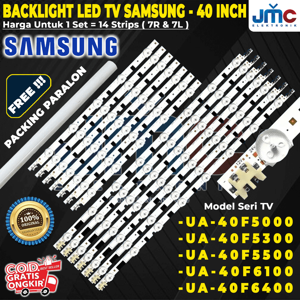Jual Backlight TV SAMSUNG 40 Inch UA40F5000 UA40F5500 UA40F6300 UA40F6400 UA40F6100 UA40F5300 ...