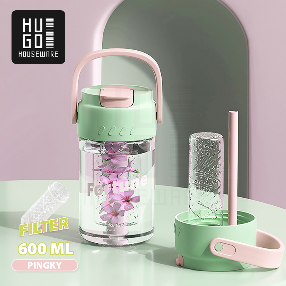 Jual HUGO Botol Minum Transparan Infused Water Bottle Botol Minum Anak ...