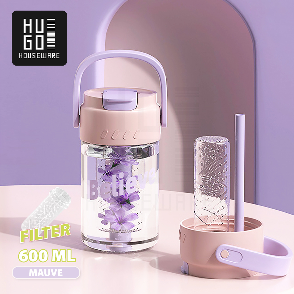 Jual HUGO Botol Minum Transparan Infused Water Bottle Botol Minum Anak ...