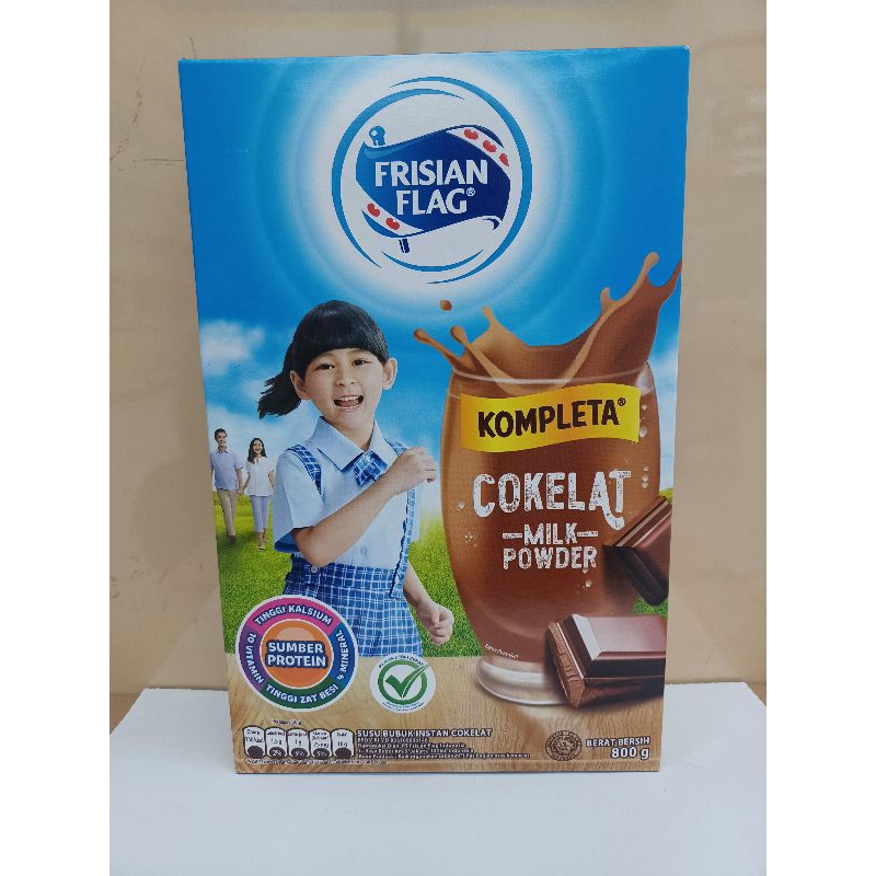 Jual Frisian Flag Susu Bubuk Instant Kompleta Chocolate 800G | Shopee ...