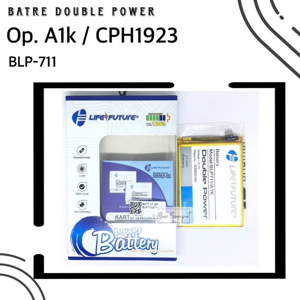 Jual BATRE LF BLP-711 OPPO A1K CPH1923 - BATTERY DOUBLE POWER LIFE ...