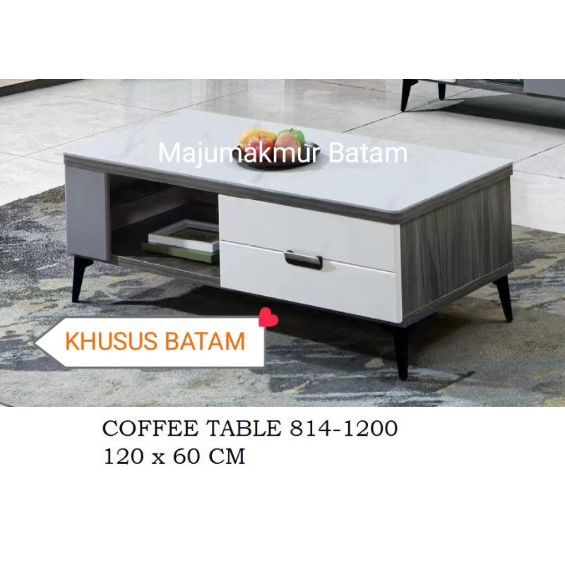 Jual MEJA KOPI MINIMALIS / MEJA SOFA / MEJA TAMU 814# UKURAN 120X60CM ...