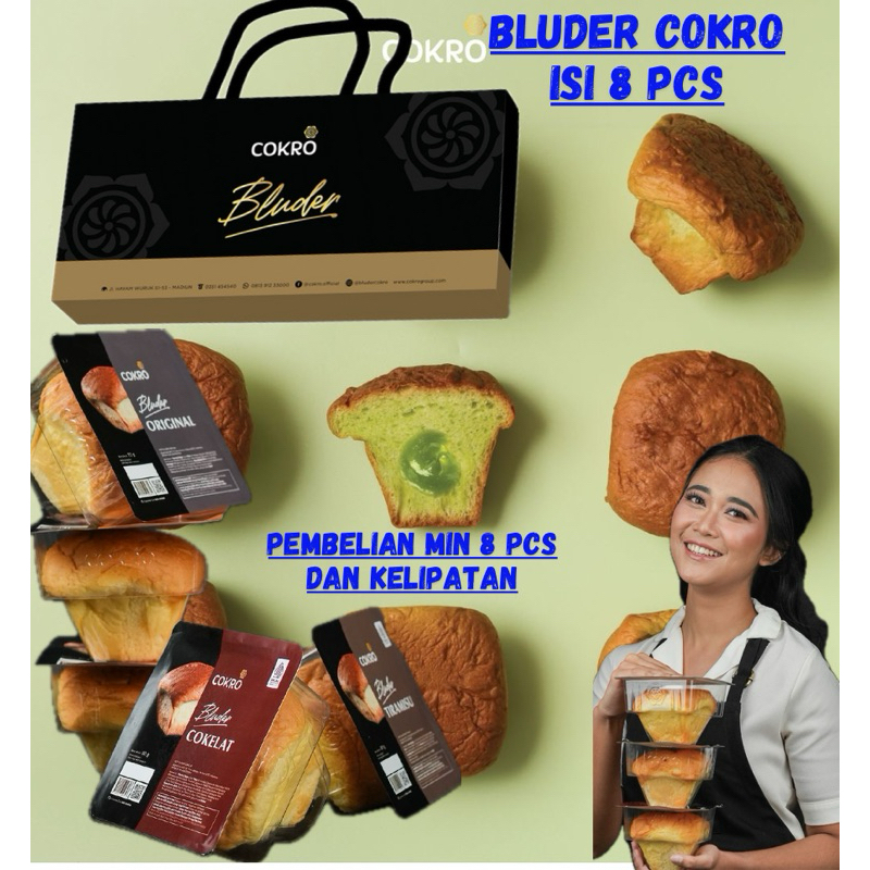 Jual (TERMURAH) Bluder Cokro Madiun Official Roti Siram Viral Minimal ...