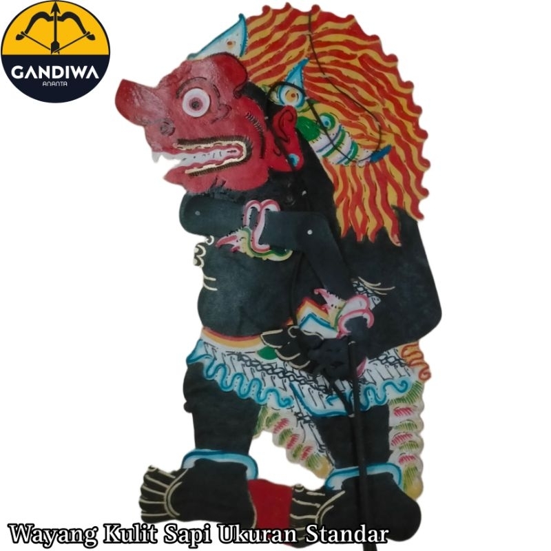Jual wayang kulit Buto rambut geni by Gandiwa Ananta | Shopee Indonesia