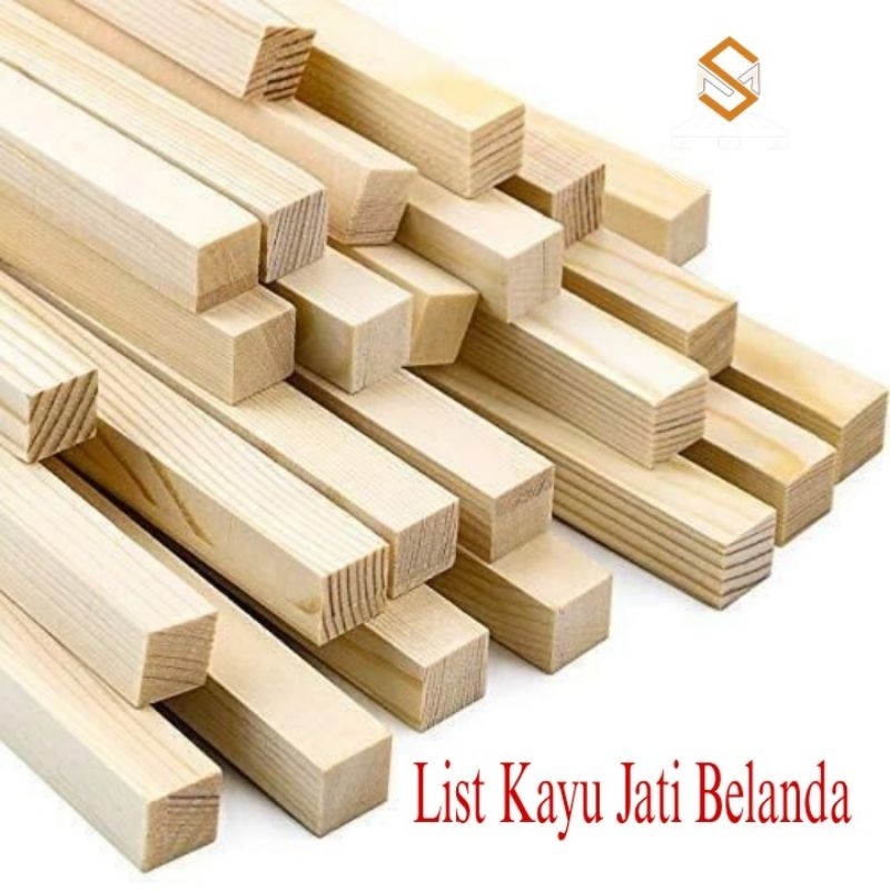 Jual List Kayu Jati Belanda Ukuran 2x2 Sudah Proses Amplas Halus Dan ...