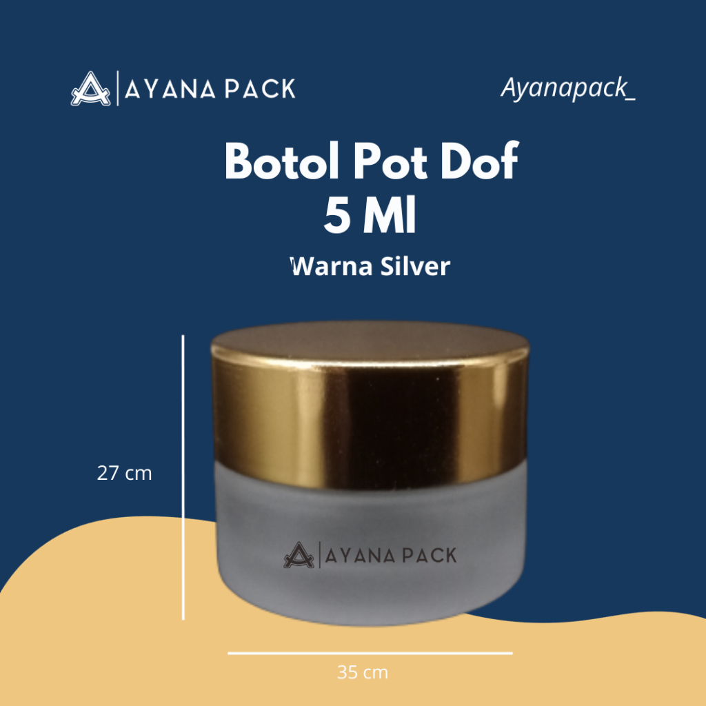 Jual Pot Cream 5 ml / Pot Jar Gold | Shopee Indonesia