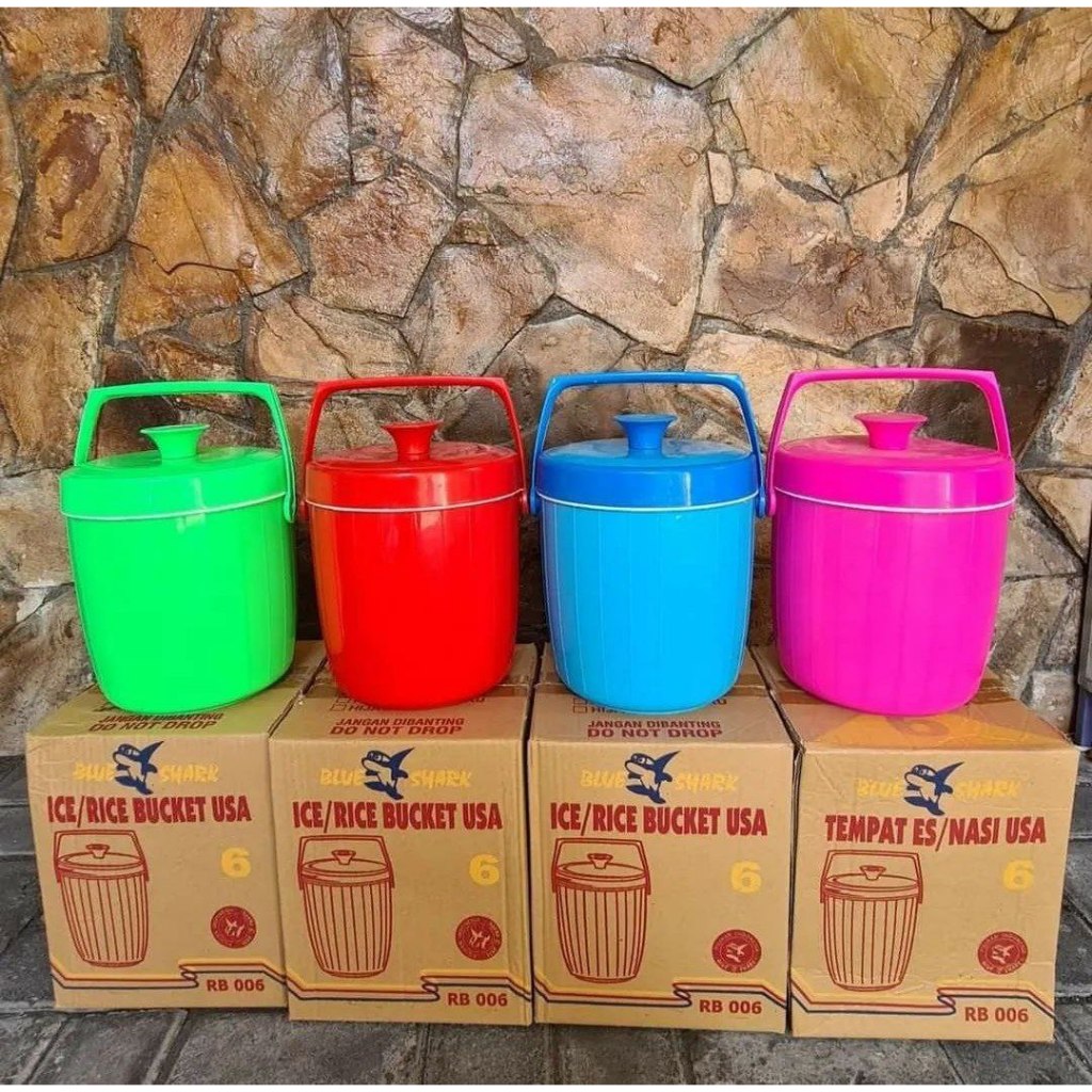 Jual 6 LITER TERMOS NASI ATAU ES BATU BLUE SHARK | Shopee Indonesia