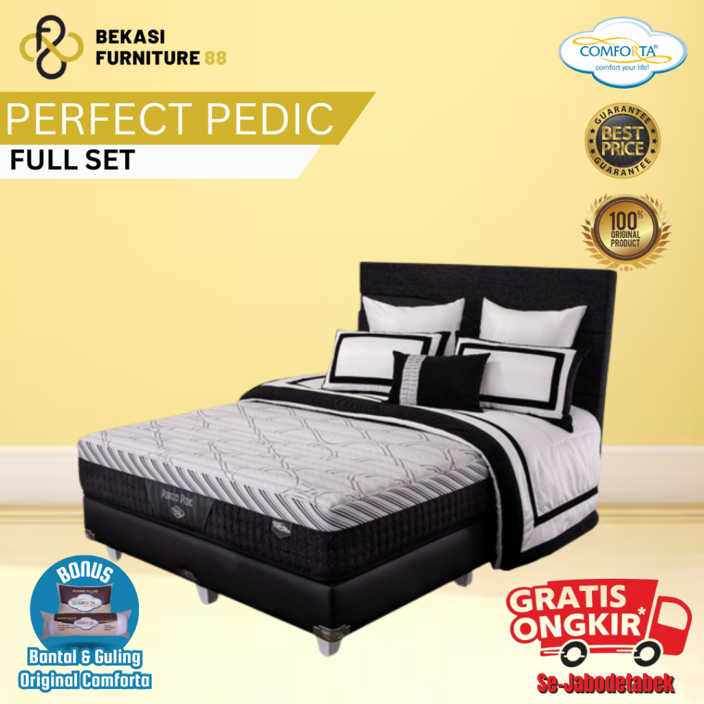Jual COMFORTA Kasur Springbed ( Perfect Pedic ) Full Set ukuran 90,100,120,160,180,200x200 ...