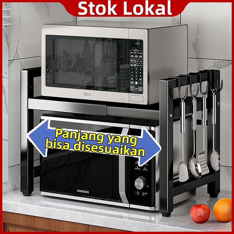 Jual Rak Microwave Perlengkapan Multifungsi Dapur Rak Oven Rak Bumbu ...