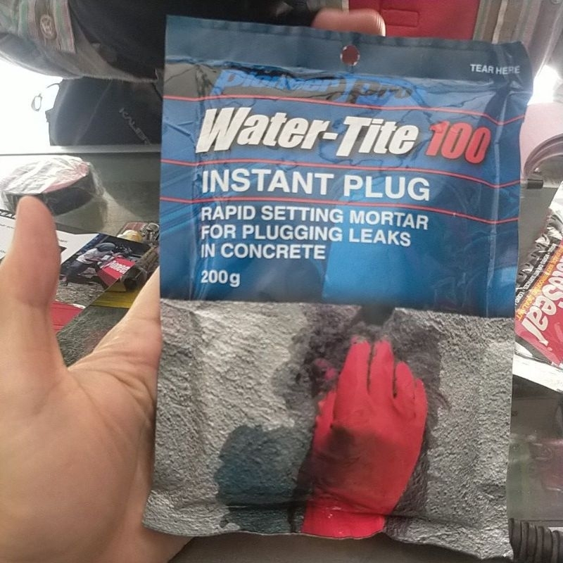 Jual Water tite 100 instant plug semen instan. penambal bocor. | Shopee ...