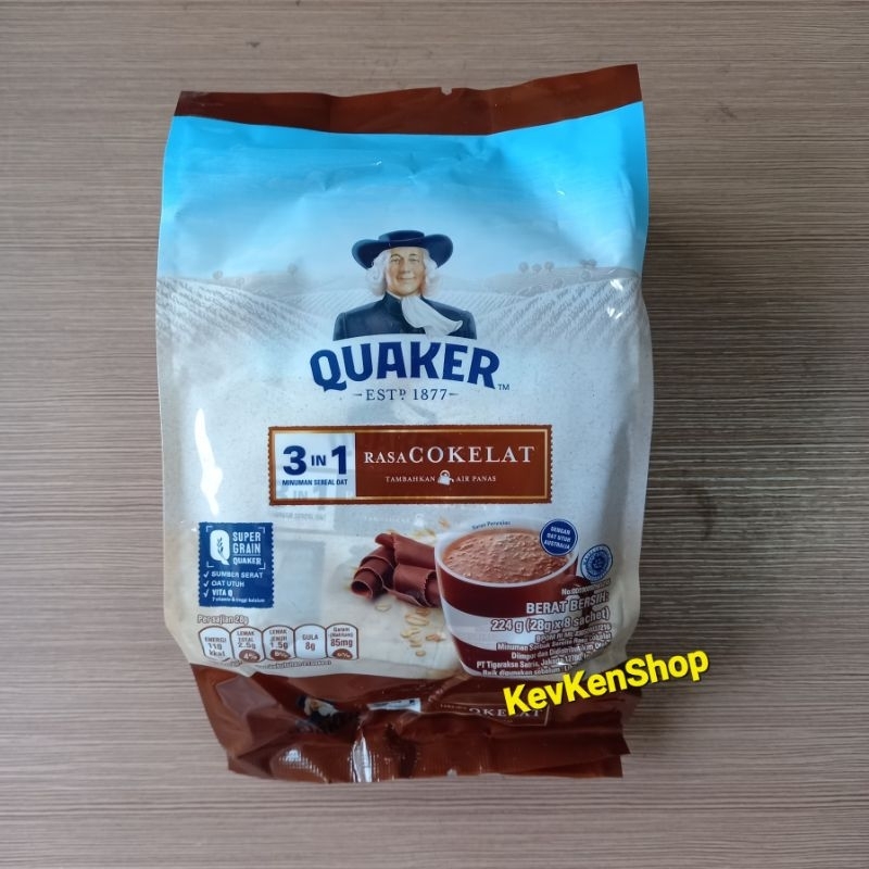 Jual QUAKER Oat Cereal 3in1 BPOM 3 in 1 Sereal Instant Varian Rasa ...