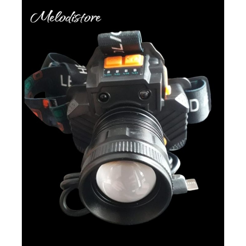 Jual SENTER KEPALA/HEADLAMP LED T50 - SENSOR GERAK DAN ZOOM | Shopee Indonesia
