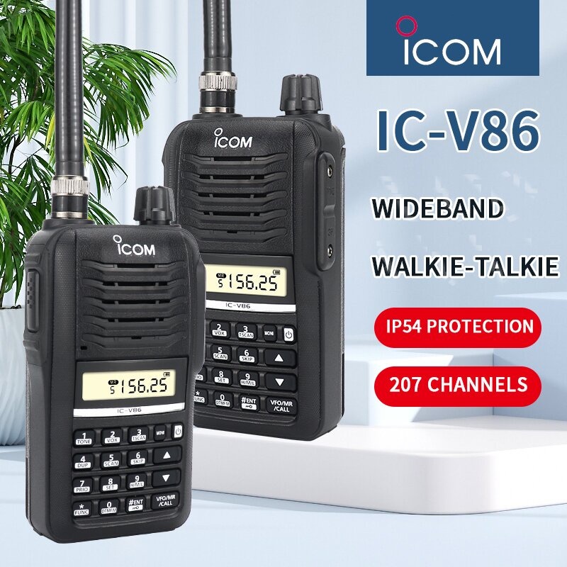 Jual HT ICOM V86 two way radio walkie talkie Jarak Jauh 10KM Kapasitas Tinggi 2100mAH 207saluran ...