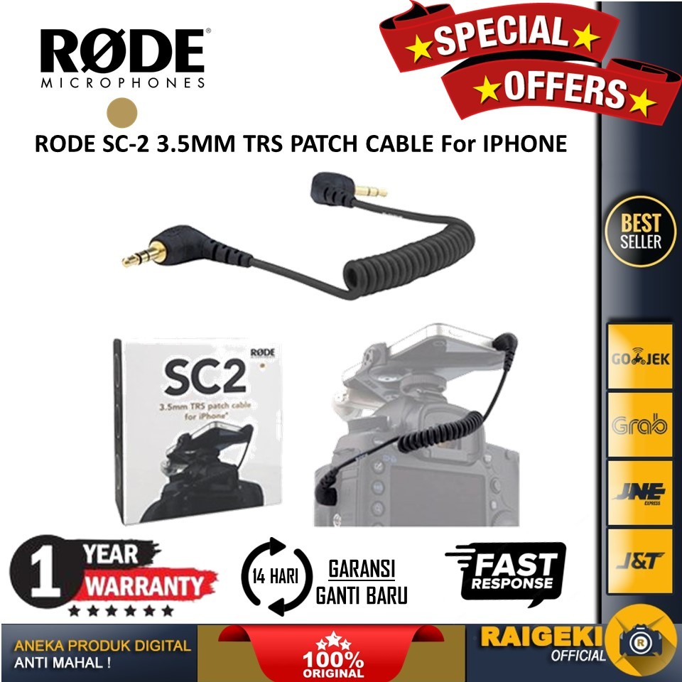 Jual RODE SC2 3.5mm TRS patch cable | Shopee Indonesia