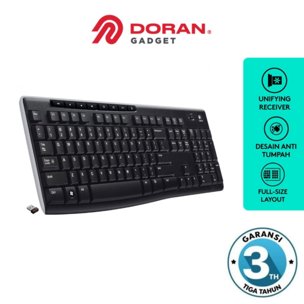 Jual Keyboard Logitech Keyboard K270 Wireless Keyboard K 270 Garansi 3 Th | Shopee Indonesia