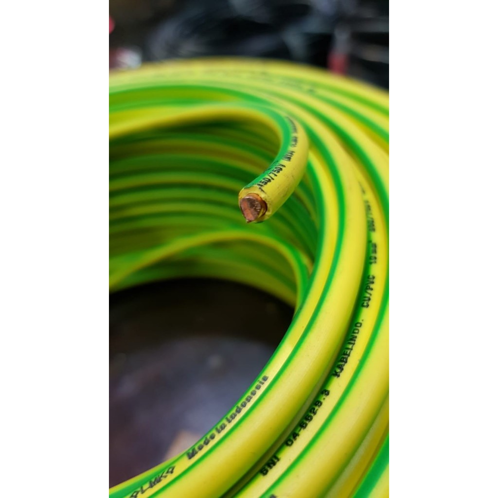 Jual Kabel Grounding Tunggal NYA 6mm Merk 4 Besar Per Meter NYA 1 x 6 ...
