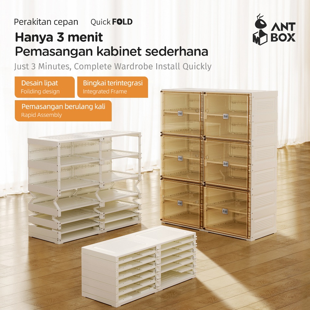 Jual ANTBOX Lemari Sepatu Ready Stock Kapasitas 16-40 Pasang Sepatu Kabinet Serbaguna Lemari ...