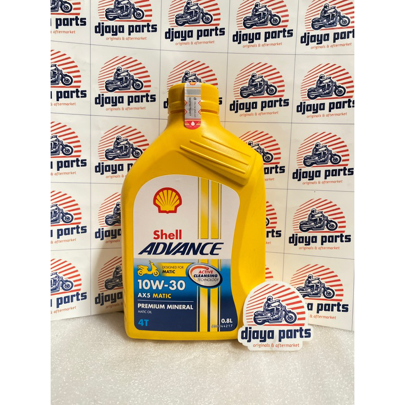 Jual SHELL ADVANCE AX5 MATIC 10W-30 0.8 Liter ORIGINAL Oli Mesin Shell ...