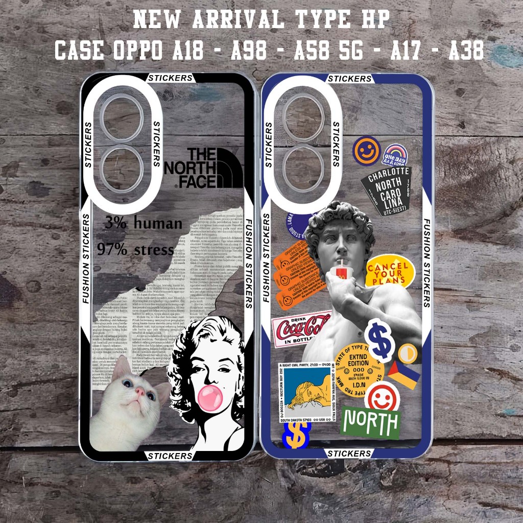 Jual Case Oppo A18 A98 A58 5g A38 A17 New 2023 Casing Aesthetic