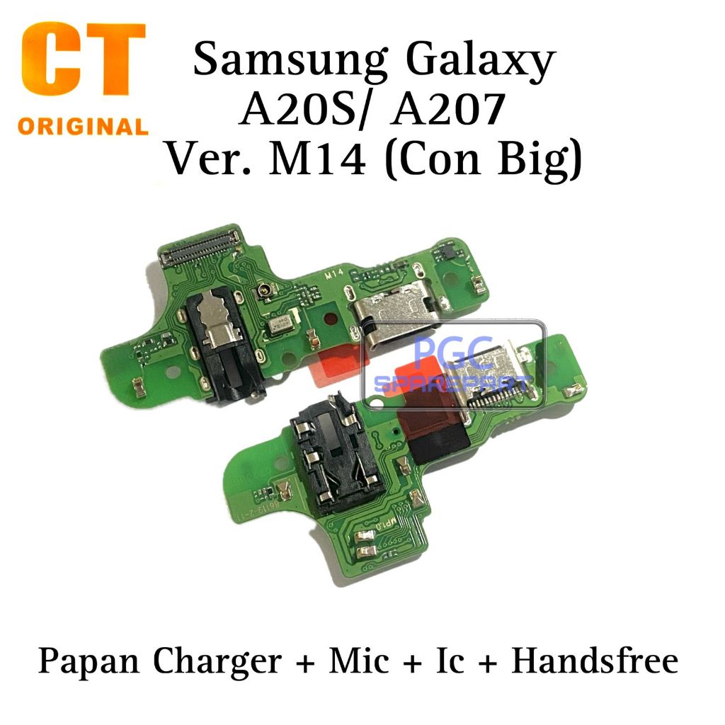 Jual Papan PCB Konektor Charger + MIC Handsfee Samsung Galaxy A20S / A207 / A207F / Versi M14 ...