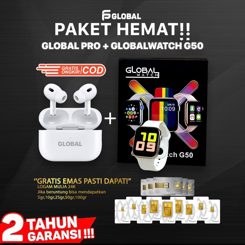 Jual [PAKET HEMAT] Global Pro + GlobalWatch G50 Original (SEMUA GARANSI ...