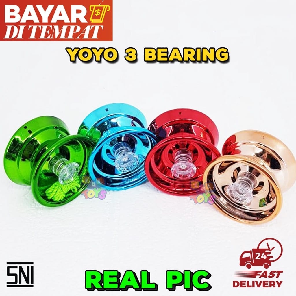 Jual Happy Toys - Mainan Anak Yoyo Besi Chrome 3 Bearing Kekinian ...