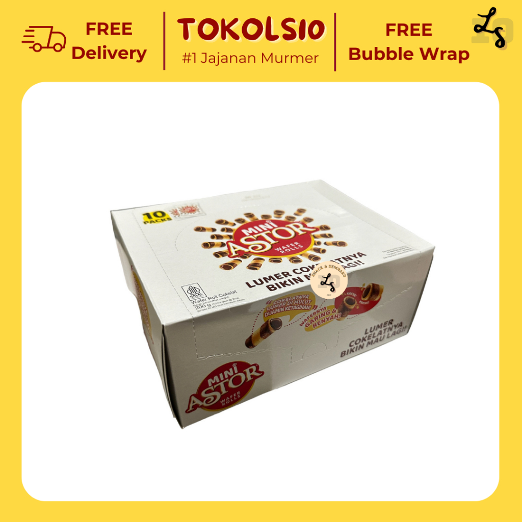 Jual Mini Astor Wafer Rolls Mayora 1 Pack Isi 10 pcs @20gr | Shopee ...