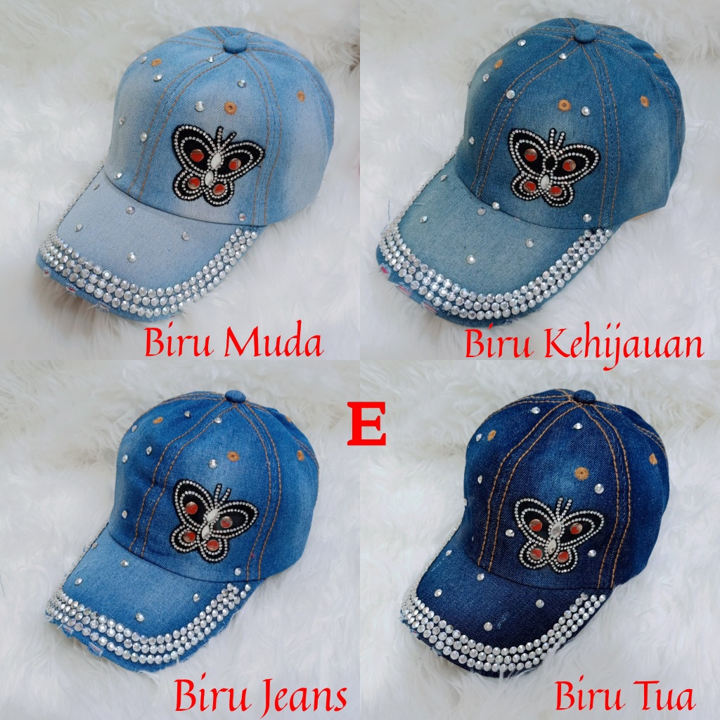Jual Topi baseball fashion Motek Blink/Topi Jeans import/Topi dance ...