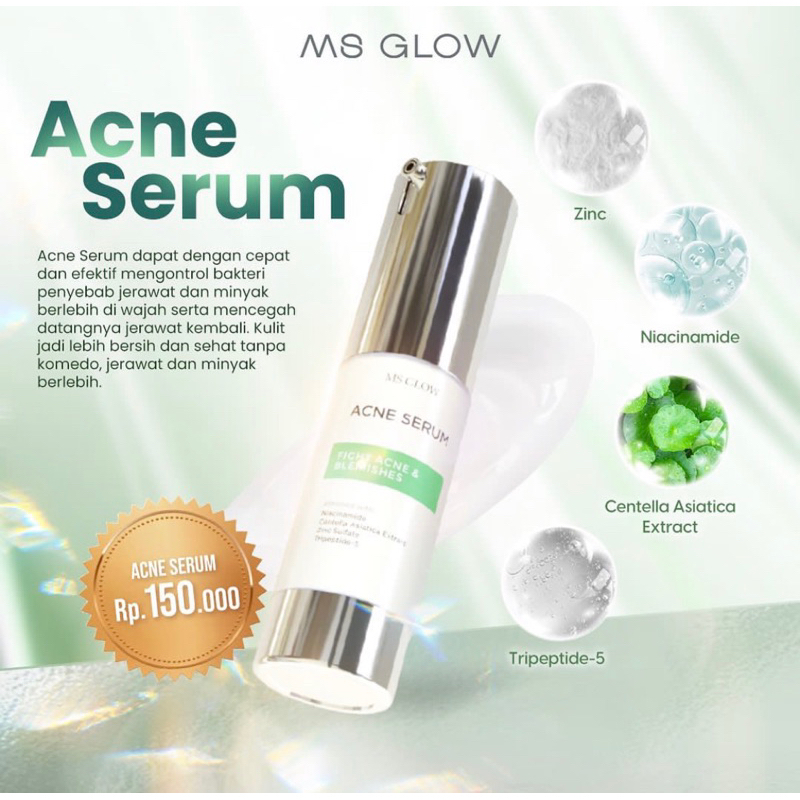 Jual Ms Glow Acne Serum Original/Serum Jerawat | Shopee Indonesia
