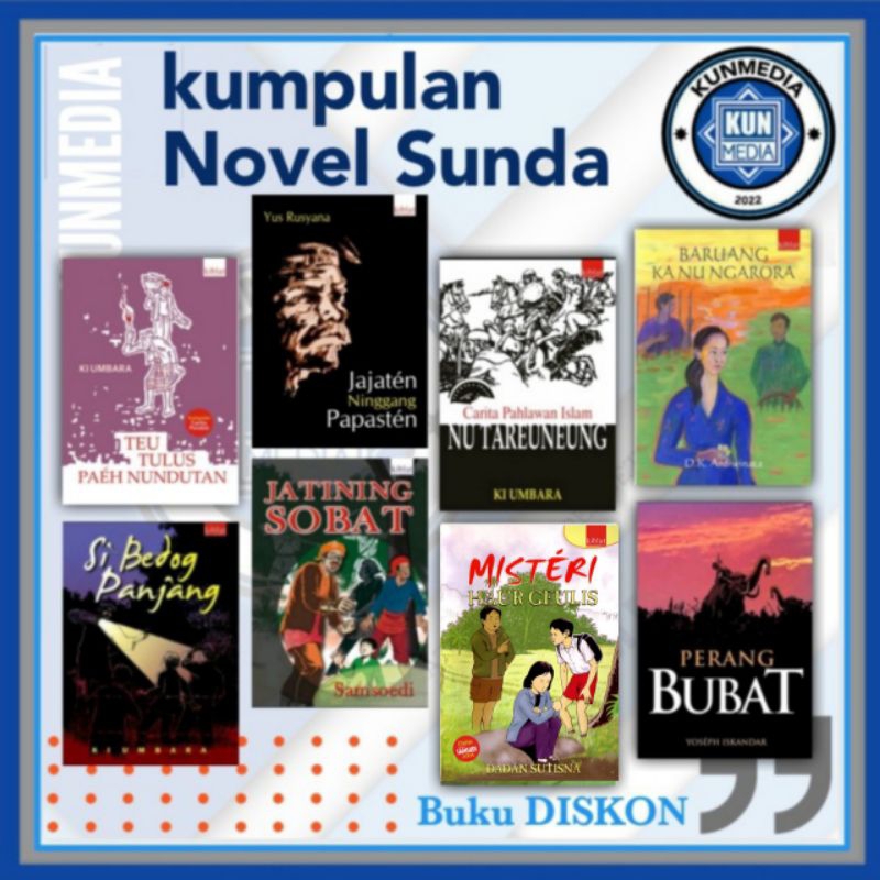 Jual NOVEL SUNDA CERITA SUNDA CARPON KIBLAT SUDAHAR BATIK MISTERI HAUR GEULIS PERANG BUBAT ...