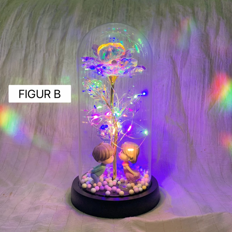 Jual Bunga mawar lampu hias - gift anniversary birthday - rose led ...