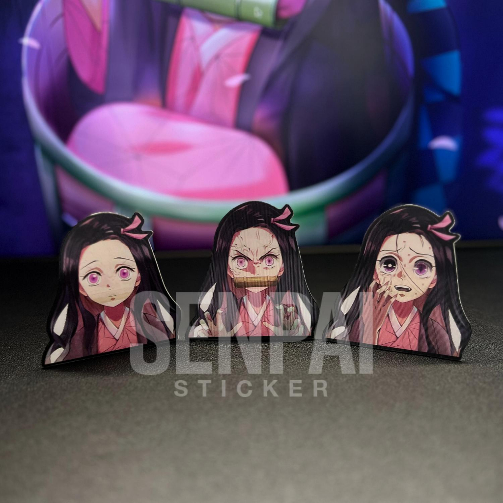 Jual MINI SENPAI STICKER Stiker Anime 3D KECIL TER MURAH | Levi Makima ...