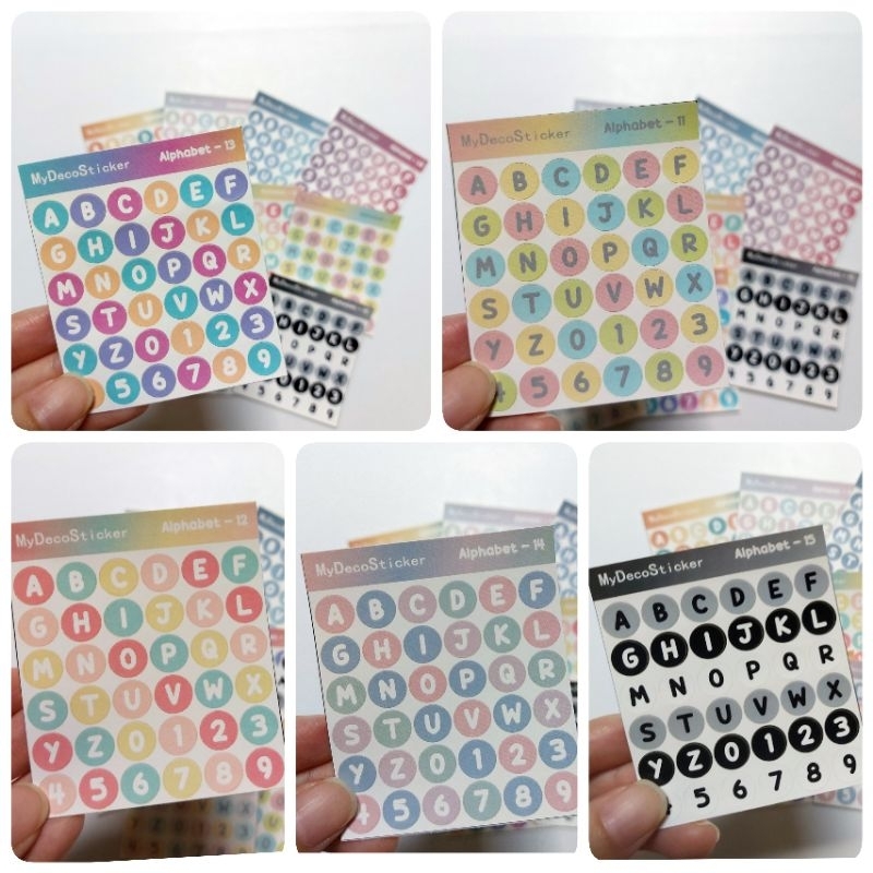 Jual Sticker Deco Bulat Alphabet Isi 30 Pcs | Shopee Indonesia