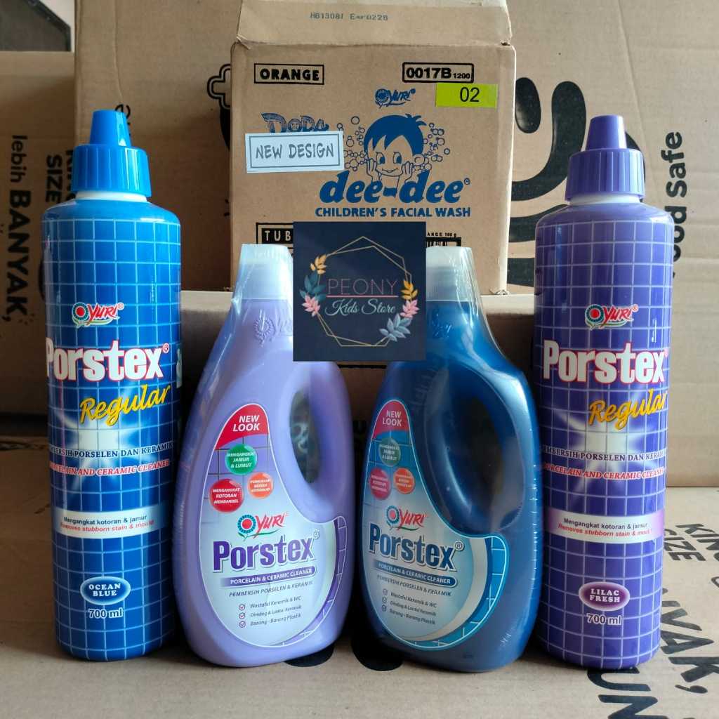 Jual PORSTEX YURI reguler pembersih porcelain & keramik/cairan ...