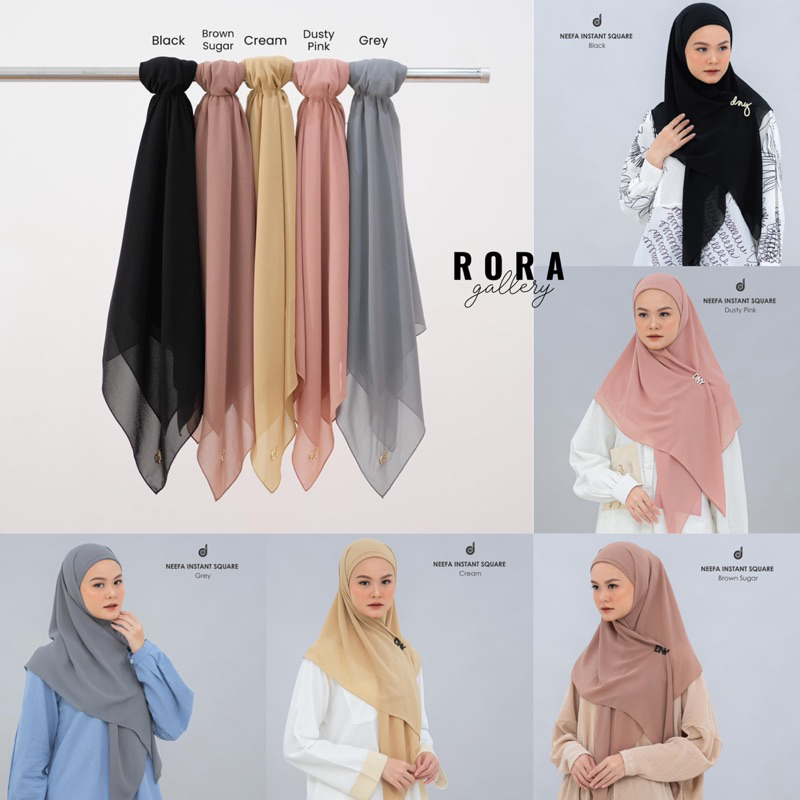 Jual [NEW] Deenay NEEFA INSTAN SQUARE SERIES | JILBAB INSTAN SEGI EMPAT ...