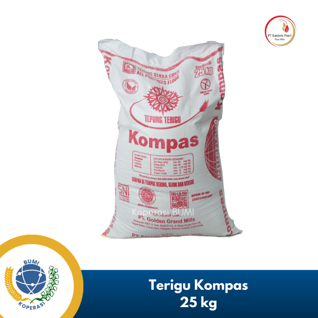 Jual Tepung Terigu Eastern Kompas 25kg | Shopee Indonesia