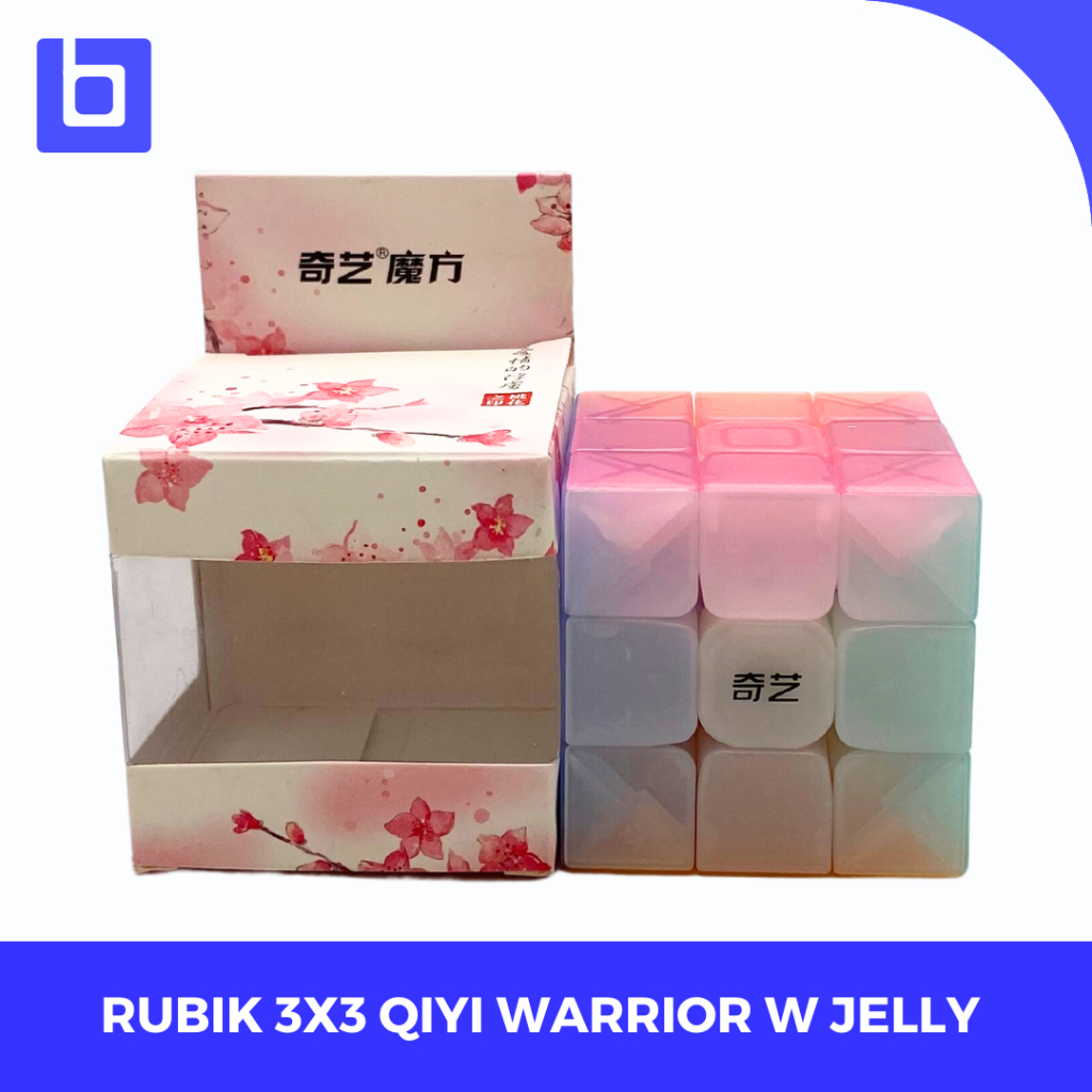 Jual Cube 3x3 Qiyi Warrior W Jelly - Transparant - Speedcube - Original ...