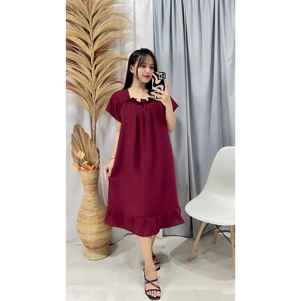 Jual RX FASHION - DASTER DRESS FUJI CRINCLE L - XXL / DASTER MIDI ZARA ...