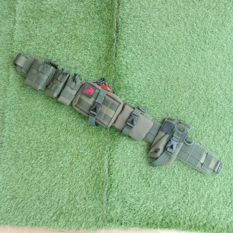 Jual KOPEL SET JATAH BRIMOB HIJAU ARMY !!! GESPER COBRA HIJAU ARMY ...