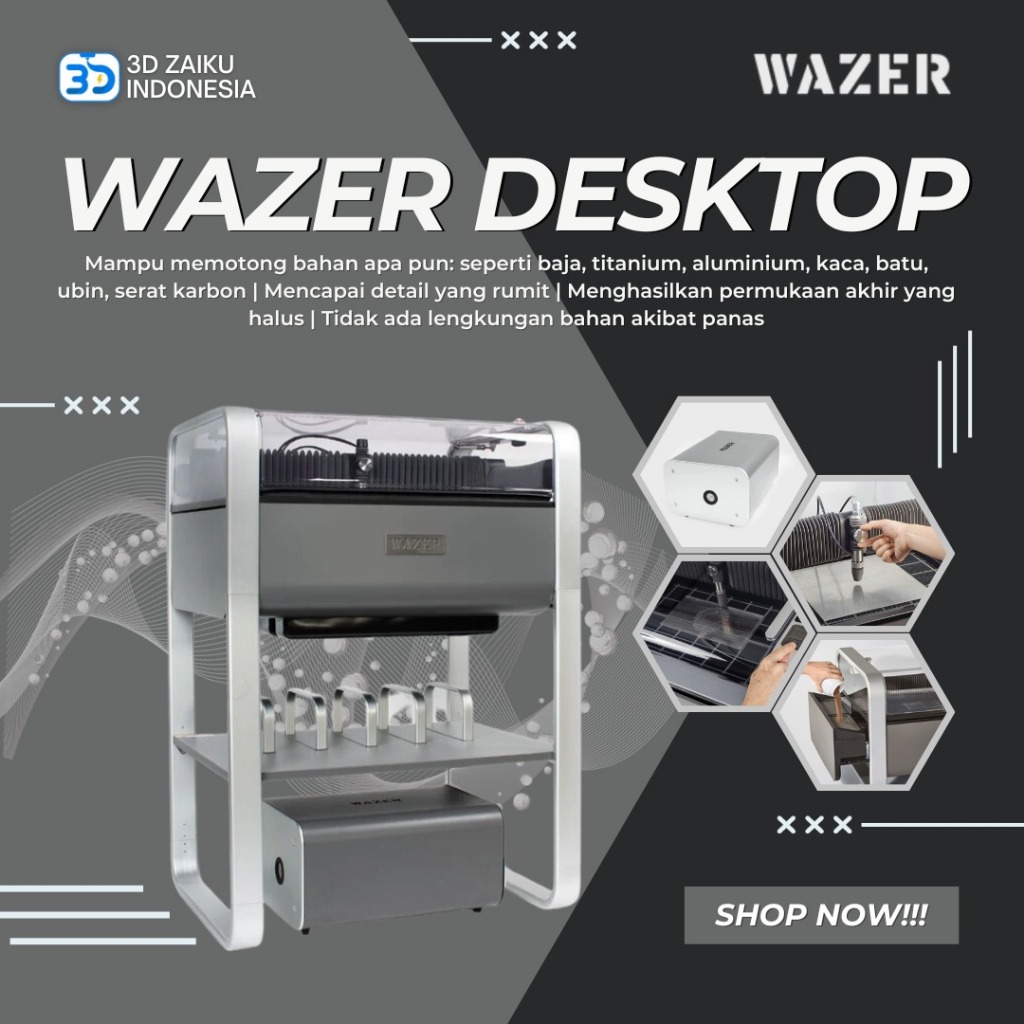 Jual Wazer Desktop Waterjet Cutting Machine Cut All Materials CNC Laser | Shopee Indonesia