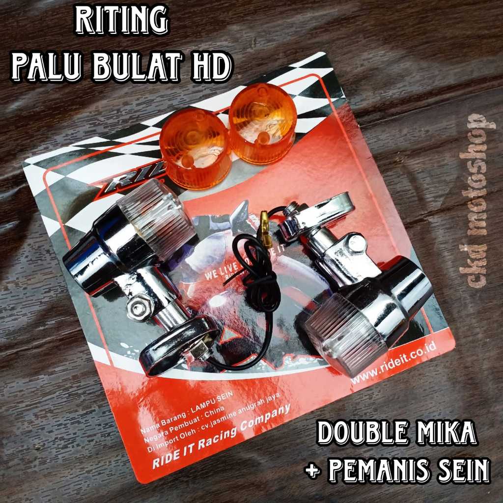 Jual SEIN RETENG RITING BULAT PALU HD CHROME BESI RIDE IT RETENG DOUBLE ...
