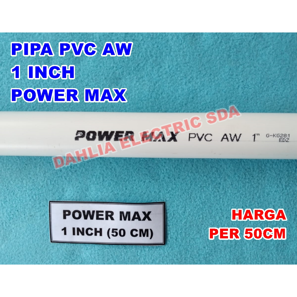 Jual PIPA PVC 1 INCH AW POWER MAX PUTIH 50CM | Shopee Indonesia