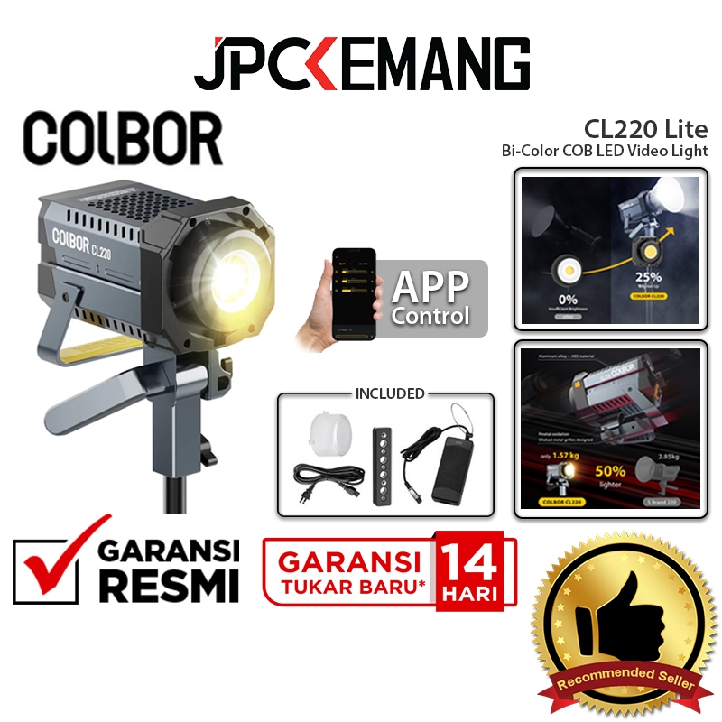 Jual Colbor CL220 Lite Bi Color COB LED 220Watt Video Light CL 220 ...