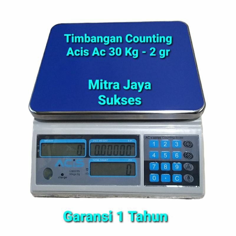 Jual Timbangan Counting Digital Acis AC 30 kg Ketelitian 2 gr Timbangan Hitung AC 30x - 2 gr ...