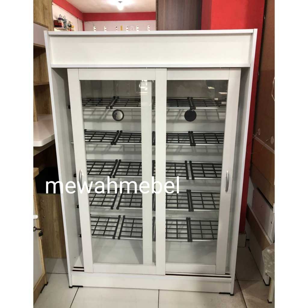 Jual Rak Sepatu Sliding Kaca / Lemari Sepatu | Shopee Indonesia