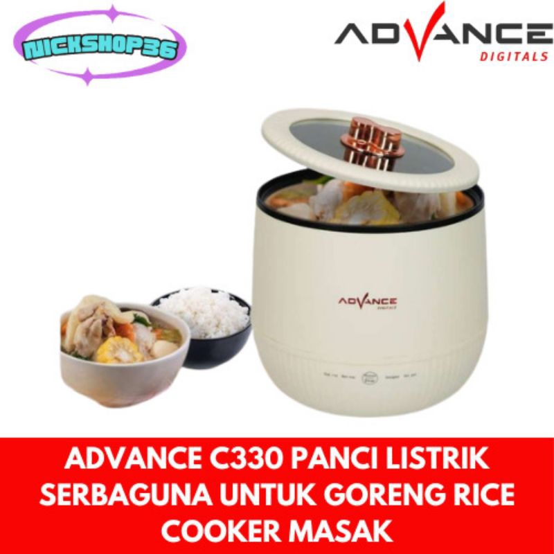 Jual Panci Listrik Advance C-330 Electric Cooker Serbaguna | Shopee Indonesia
