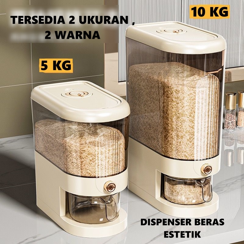 Jual Tempat Beras Bening / Rice Barrel Multifunctional Storage / Tempat ...