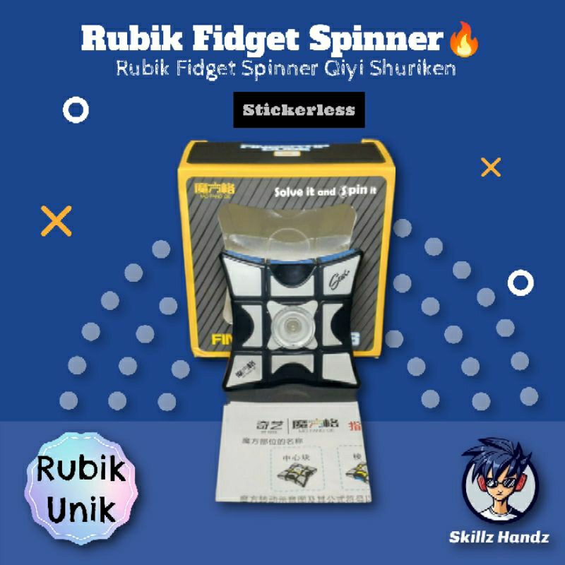 Jual Rubik Fidget Spinner Qiyi Shuriken | Shopee Indonesia