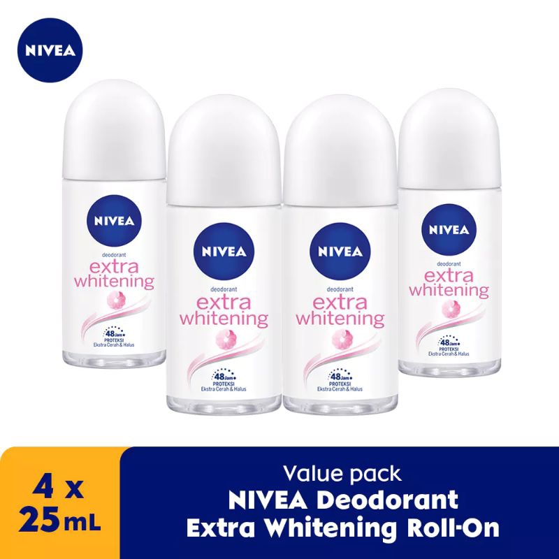 Jual Paket nivea roll on 4*25ml free 1pcs (dpt 5pcs) | Shopee Indonesia